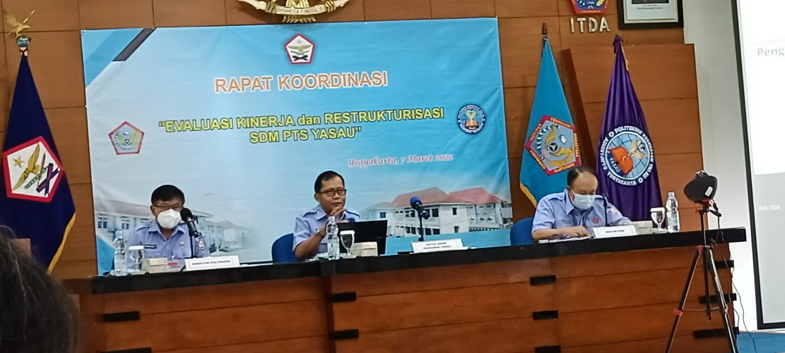 Rakor Yasau dengan ITDA Dan Poltekkes TNI AU Adisutjipto TA 2022 – Yayasan Adi Upaya